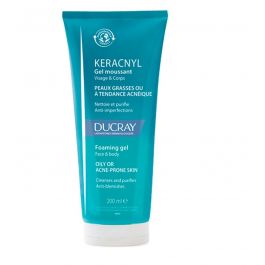 Buy Ducray Keracnyl Foaming Cleansing Gel For Acne 200 Ml online ...