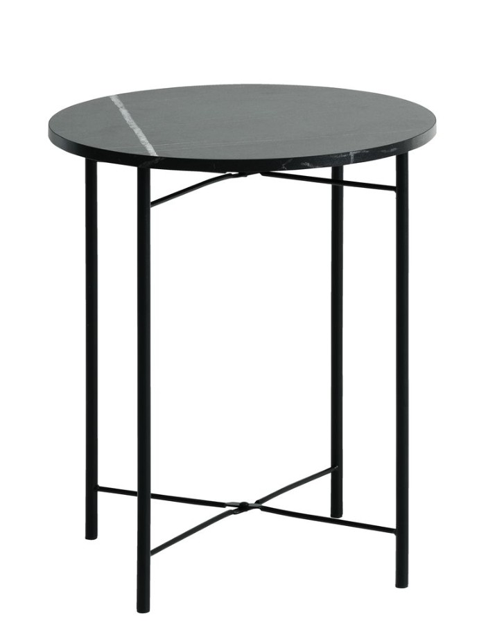 End table TURUP Ø40 black